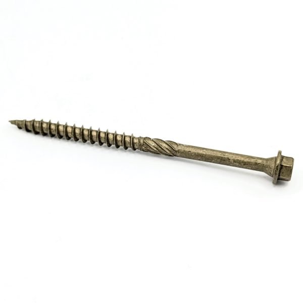 Timber Frame Construction Landscaping Screws Hex Exterior Green